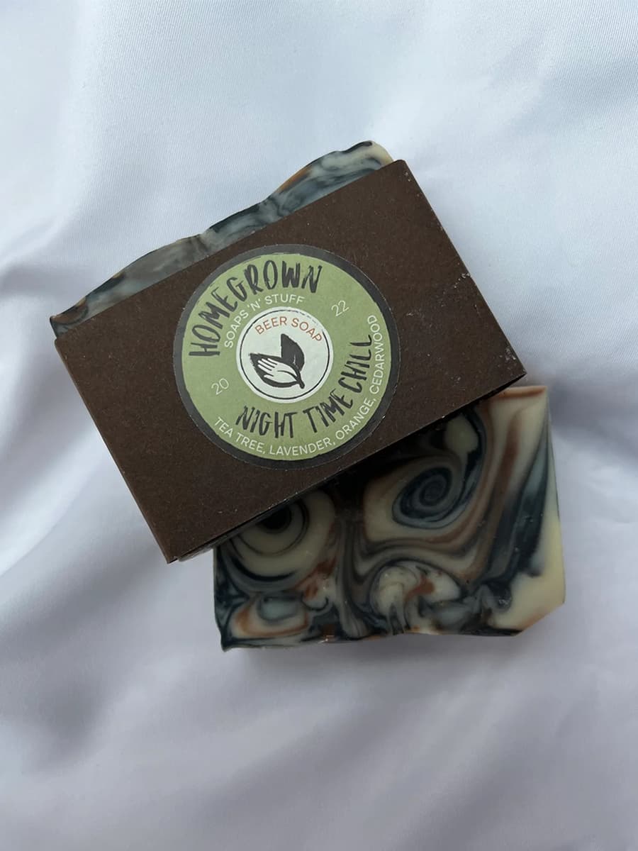 Night Time Chill Natural Beer Soap - Handcrafted Local Beer Soap Bar ...